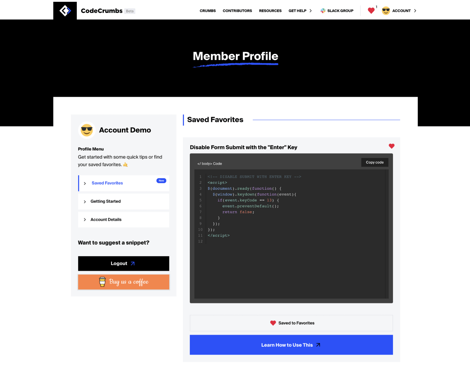 Learn How CodeCrumbs Uses Memberstack | Showcase